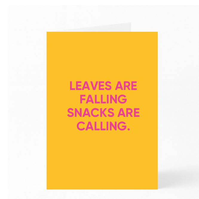 LEAVES ARE FALLING SNACKS ARE CALLING. – The Brownie Box NL